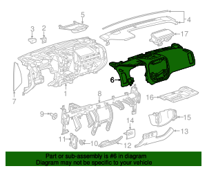2020-2022 Chevrolet Colorado F Panel 84199148 | OEM GM Parts