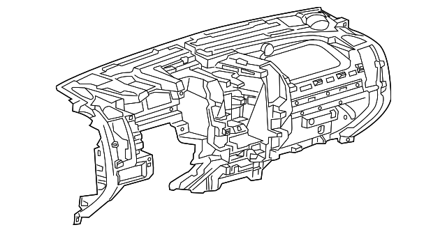 84044666 - Dark Ash Gray Instrument Panel Lower Trim Panel 2015-2018 GM ...