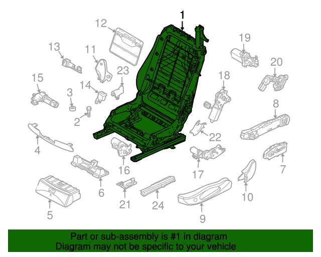 Genuine BMW 52-10-9-118-176 | Seat Frame | FREE Shipping on Most Orders ...