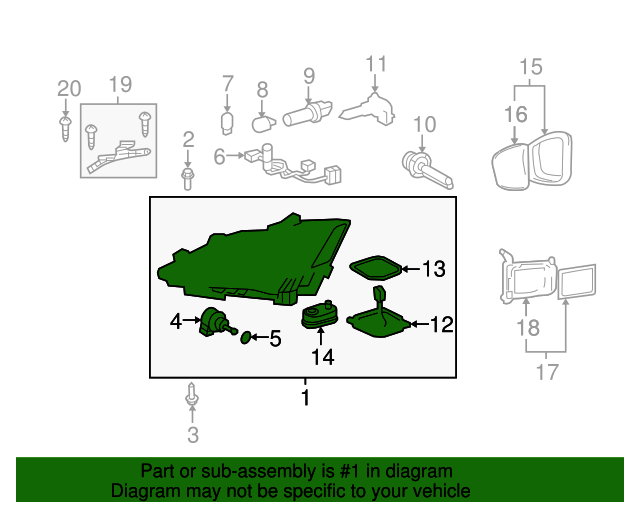 2006-2008 Lexus Headlight 81070-53240 | AutoNation Parts