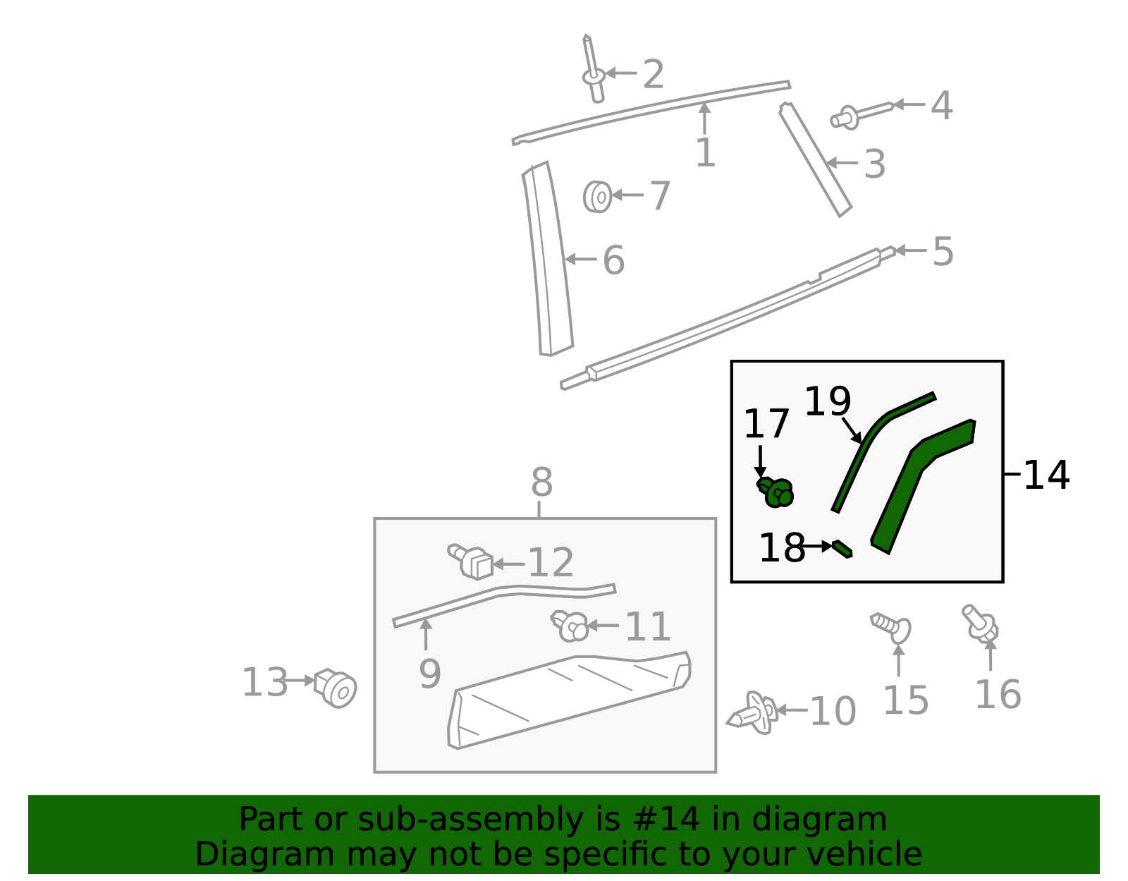 2019-2024 Toyota 2019-2024 Toyota - Wheel Opening Molding 75062-0R120 ...