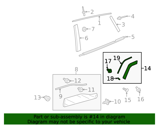 75062-0R120-C0 - Wheel Opening Molding 2019-2024 Toyota | Longo Toyota ...