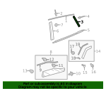 Genuine OEM Rear Molding Part# 75766-0R010 Fits 2019 Toyota RAV4: Up To ...