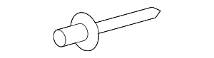 2007-2025 Toyota Door Reveal Molding Rivet 90269-A0006 | Toyota Parts ...