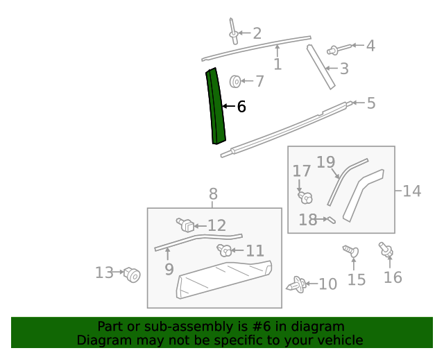 75076-0R030 - Door Applique - 2019-2023 Toyota | OEM Genuine Toyota Parts