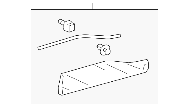 75078-0R070 - Lower Molding - 2019-2021 Toyota | OEM Genuine Toyota Parts