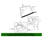Toyota 2019-2023 Toyota Belt Molding 75730-0R050 | Toyota Parts