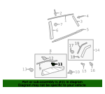 90467-A0032 - Lower Molding Clip 2014-2025 Toyota | Longo Toyota Parts