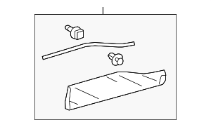 2019-2024 Toyota 2019-2024 Toyota - Door Molding (Right, Rear, Lower ...