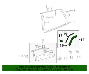 2019-2024 Toyota Wheel Opening Molding 75062-0R010 | Toyota Parts Center