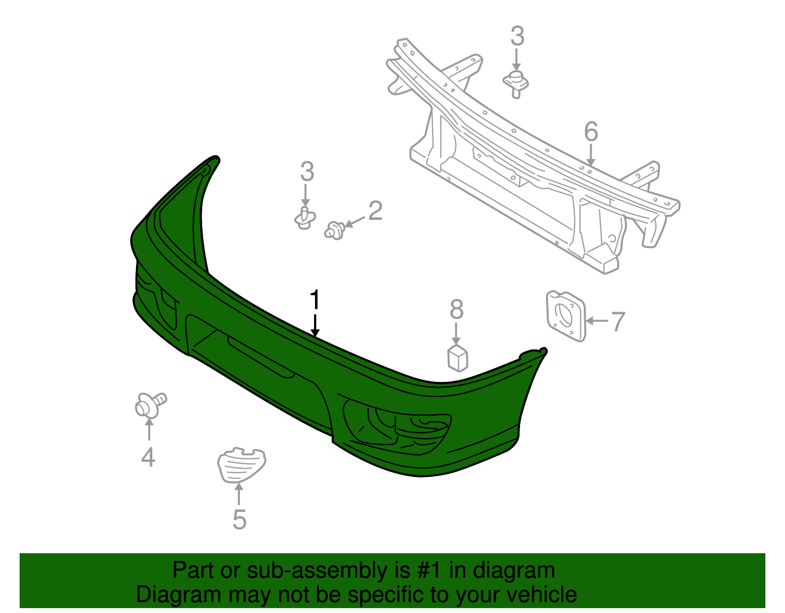 57720FA280 - Bumper Cover | Subaru Parts HQ