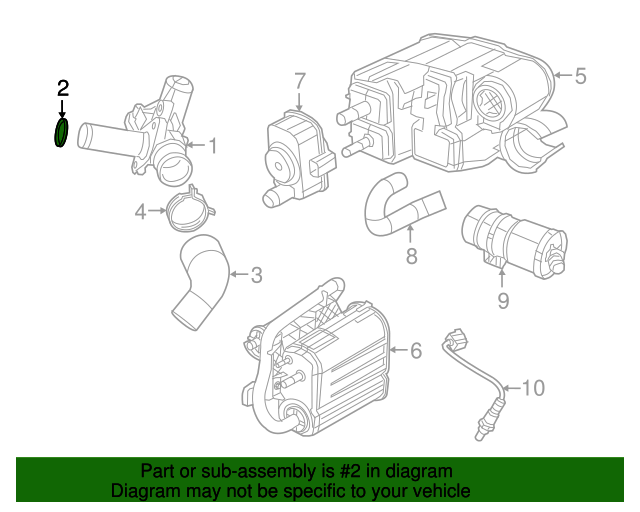 2016-2020 Mopar Egr Valve Gasket 4861968AA | TascaParts.com