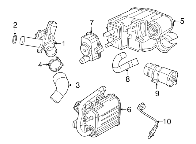 2016-2020 Mopar Egr Valve Gasket 4861968AA | TascaParts.com