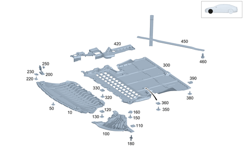 Engine Compartment Lining for 2024 Mercedes-Benz EQE 350 | MercedesBenz ...