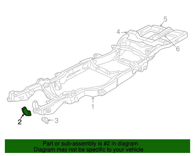 1998-2005 GM Passenger Side Front Bumper Impact Bar Bracket 12472151 ...