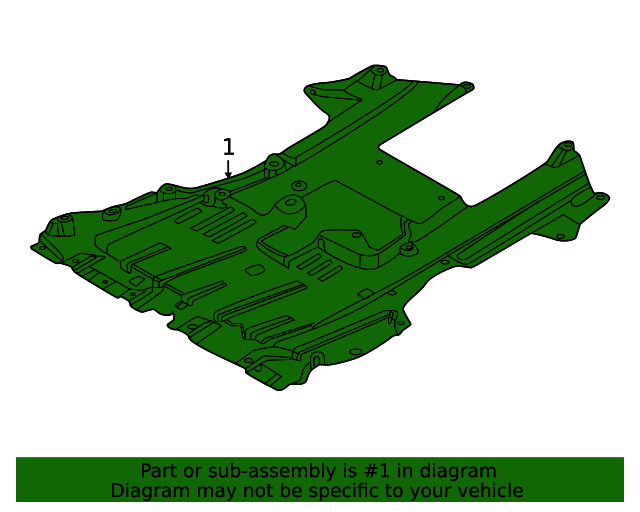 75892-6LB0A - Under Cover 2020-2023 Nissan Sentra | Nissan Parts ...