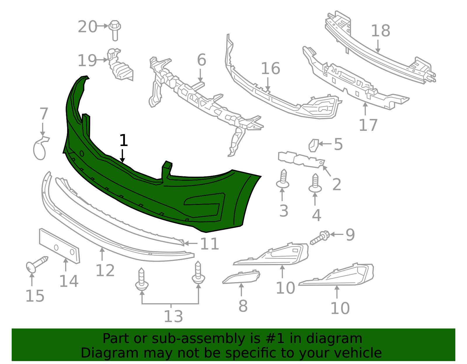 86510-A9NA0 - Bumper Cover 2019-2021 Kia Sedona | Kia.Parts Store