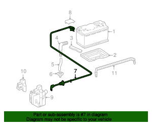 251-540-00-41 - Battery Cable - 2007 Mercedes-Benz R 500 ...
