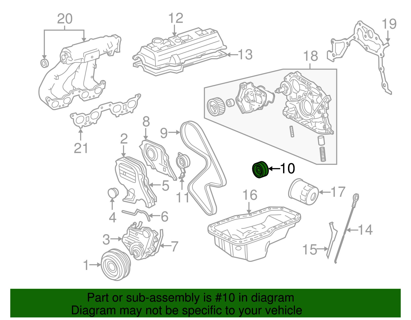 13503-63011 - Engine Timing Belt Idler 1984-2001 Toyota | Longo Toyota ...