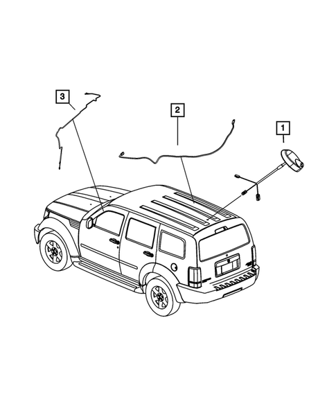 Radio Antenna Speakers DVD and Video systems for 2008 Dodge Nitro Canada Mopar Estores