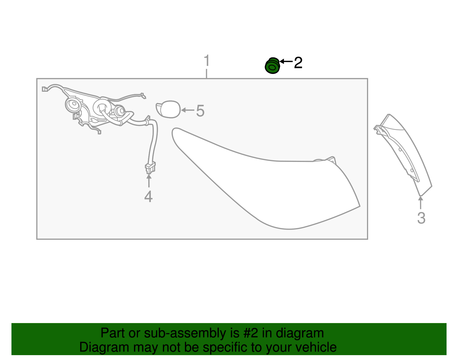 1997-2020 Infiniti Tail Lamp Assembly Grommet 26557-2U000 | Grubbs ...