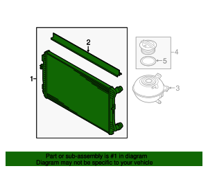 2015-2016 Audi Radiator 5Q0-121-251-ES | Audi USA Parts
