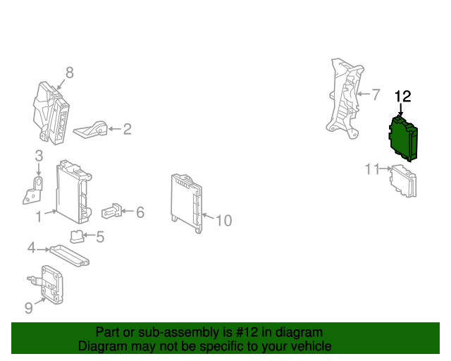 2020-2022 Lexus Control Module 89340-0E080 | OEM Parts Online