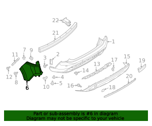 Fascia Rear Bumper Right-hand 85016-6RA4H | TascaParts.com