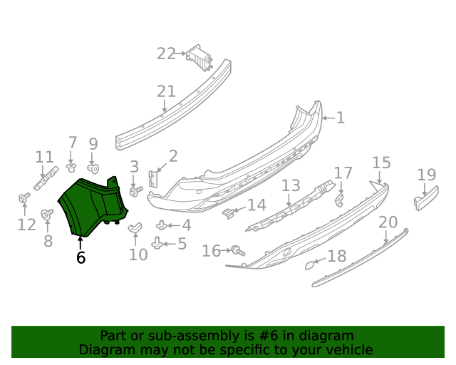 2021-2023 Nissan Rogue Bumper Cover 850B0-6RR0C | OEM Parts Online