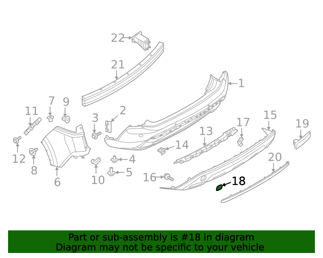 2021 Nissan Rogue Tow Eye Cap 85010-6RR0B | TascaParts.com