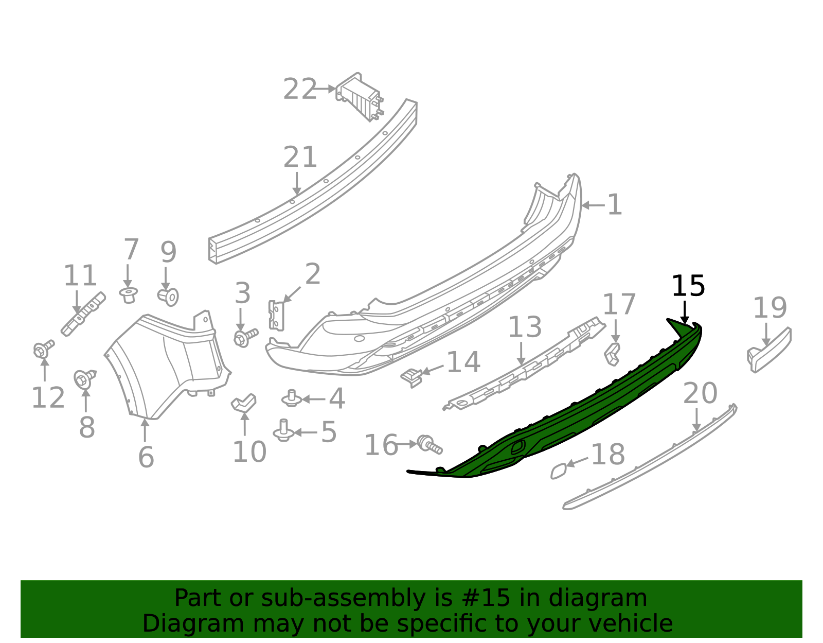 2021-2023 Nissan Rogue Lower Molding 85084-6RR0C | Nissan Parts ...
