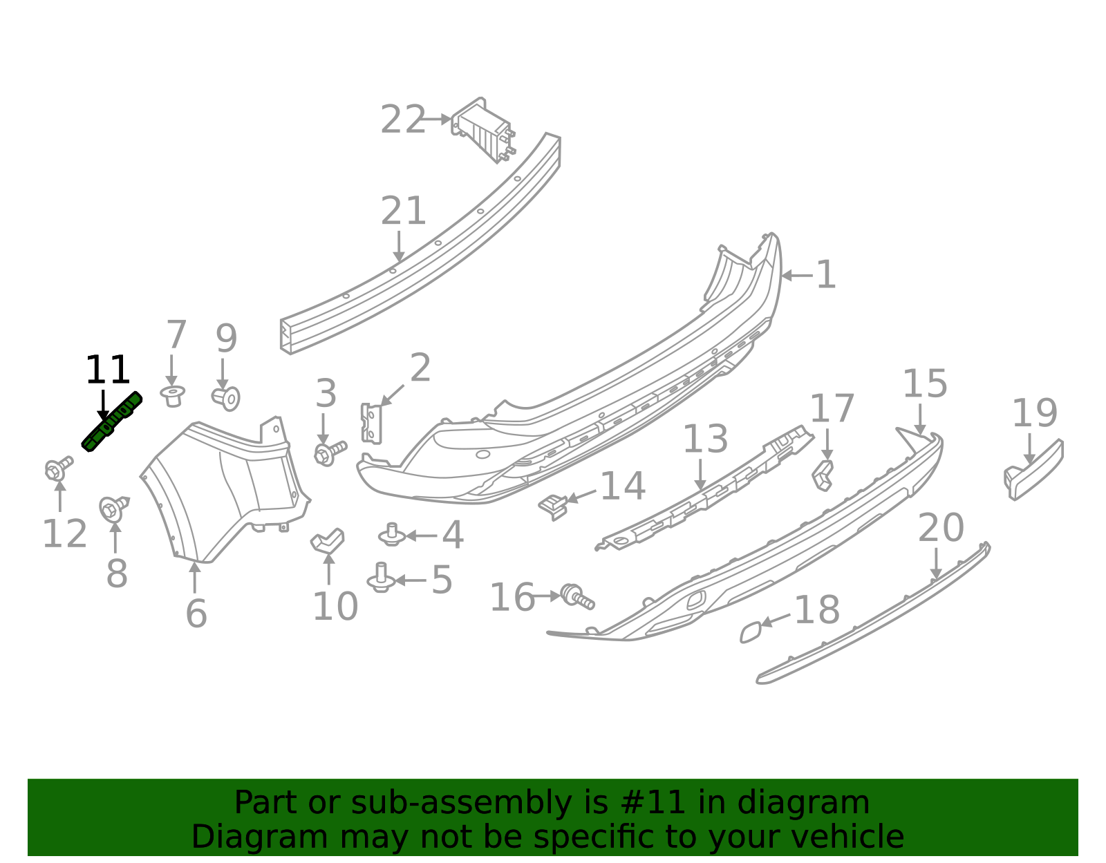 2021-2025 Nissan Rogue Side Bracket 85221-6RR0B | Nissan Parts Plus