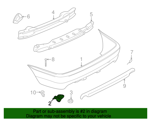 Genuine BMW 51-12-7-895-643 | Bumper Cover Support | FREE Shipping on ...