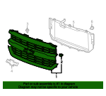 84602489 - Chrome Front Grille 2016-2019 Chevrolet | Chevrolet Parts Direct