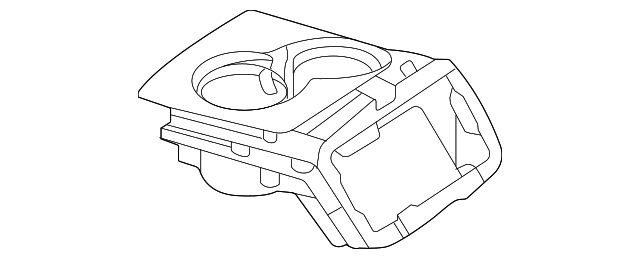 167-810-56-01-9051 - Console Cup Holder - 2020 Mercedes-Benz ...