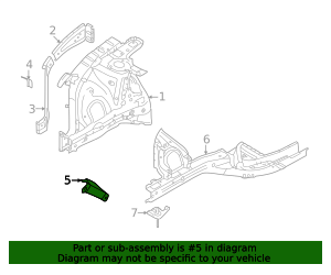 Genuine Fender Bracket for 2022-2024 Hyundai Tucson | Part# 64577-N9000 ...