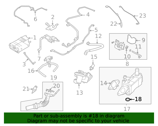 Ford LX6Z-8527-A - Egr Cooler O-Ring - 2020-2022 Ford Escape | OEM Ford ...