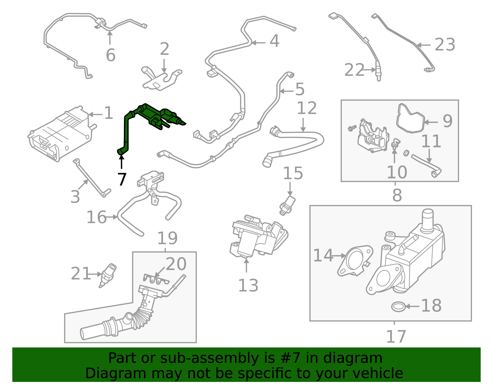 2020-2025 Ford Escape Connector Hose LX6Z-9D665-G | OEM Parts Online