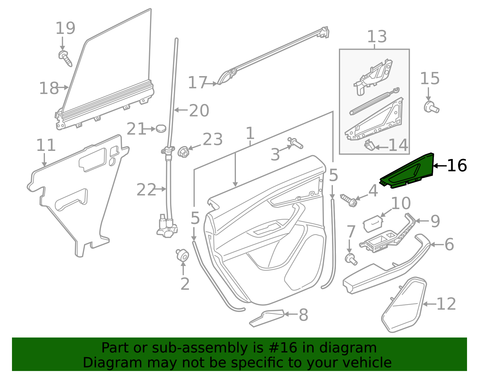 2020-2024 Audi Insert 4M8-867-449-S-3GY | Audi OEM Parts Guy