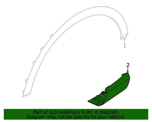 2021-2024 Genesis GV80 Body Side Molding 877H6-T6000 | OEM Parts Online