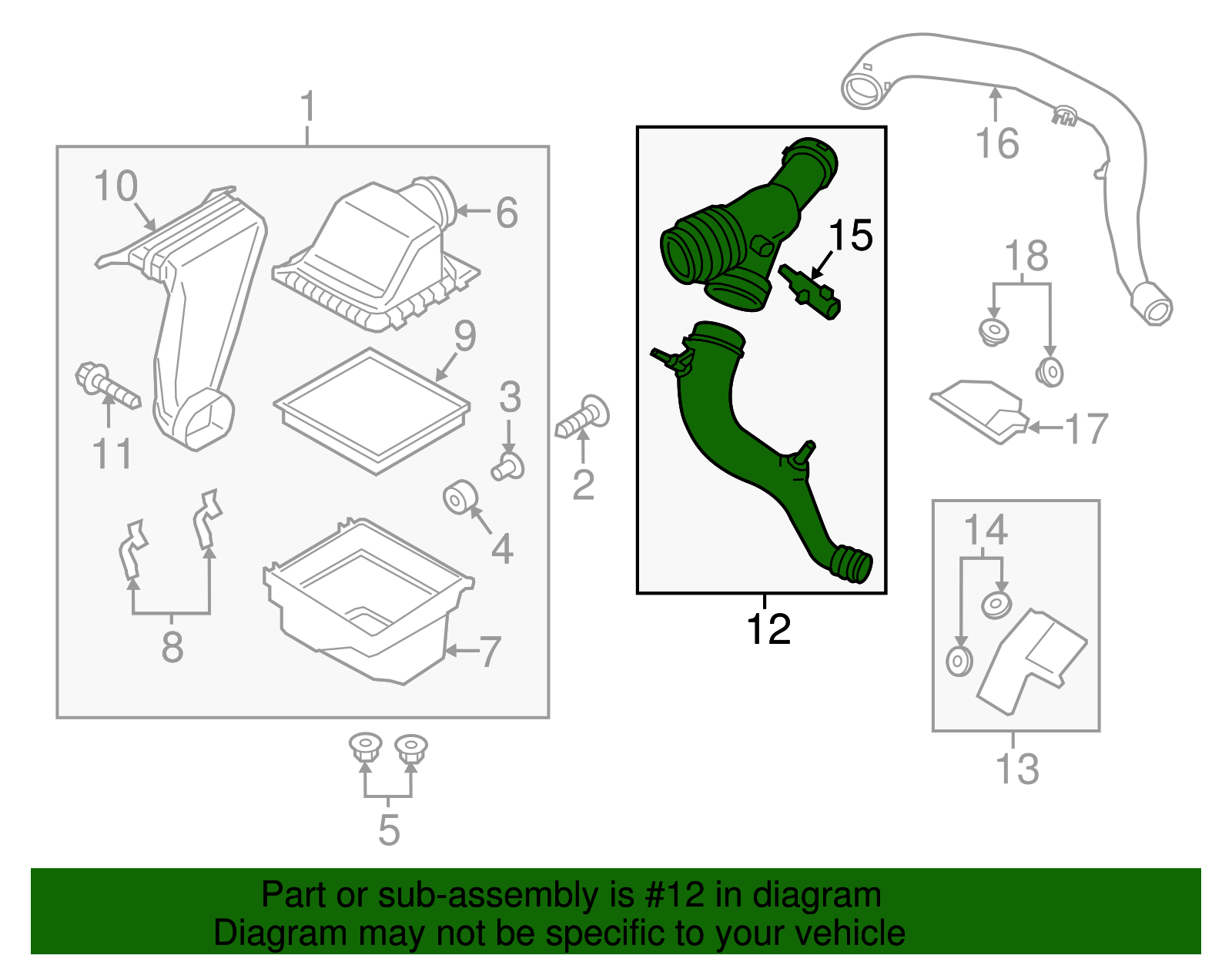 2021-2025 Ford Inlet Tube ML3Z-9C623-F | QuirkParts