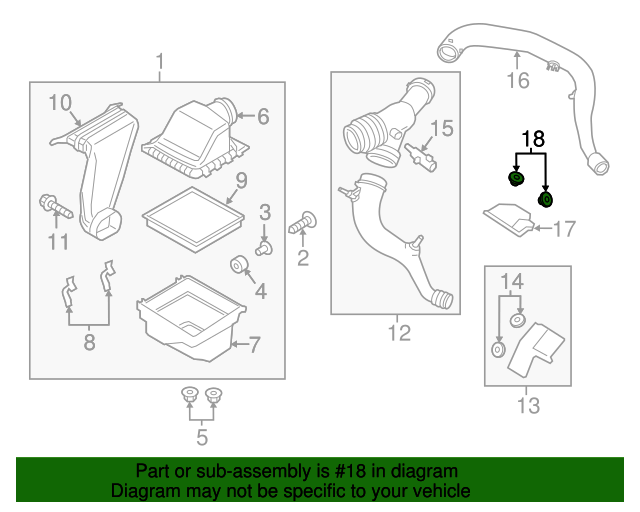 W520100-S437 - Tube Assembly Retainer Nut 2011-2024 Ford | Ford Parts ...