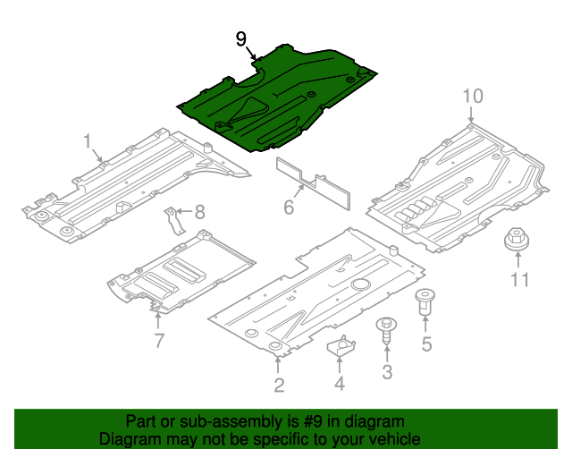 51-75-7-213-674 - Rear Cover - 2011-2017 BMW X3 | BMWPartsHub
