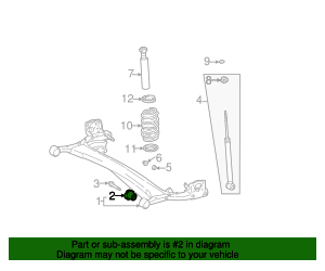 48725-52040 - Axle Beam Bushing - 2004-2006 Scion xB | OEM Parts To You