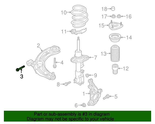 2016-2020 Mazda OEM NEW 2016-2019 Mazda 3 CX3 Lower Control Arm Damper ...