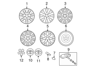 2005-2013 Toyota Wheel Cap 42603-AC040 | OEM Parts Online