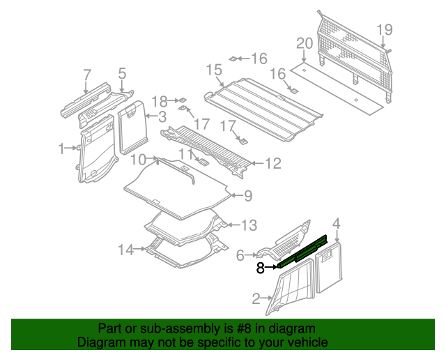 Genuine BMW 51-47-7-114-355 | Vent Cover Bracket | FREE Shipping on ...