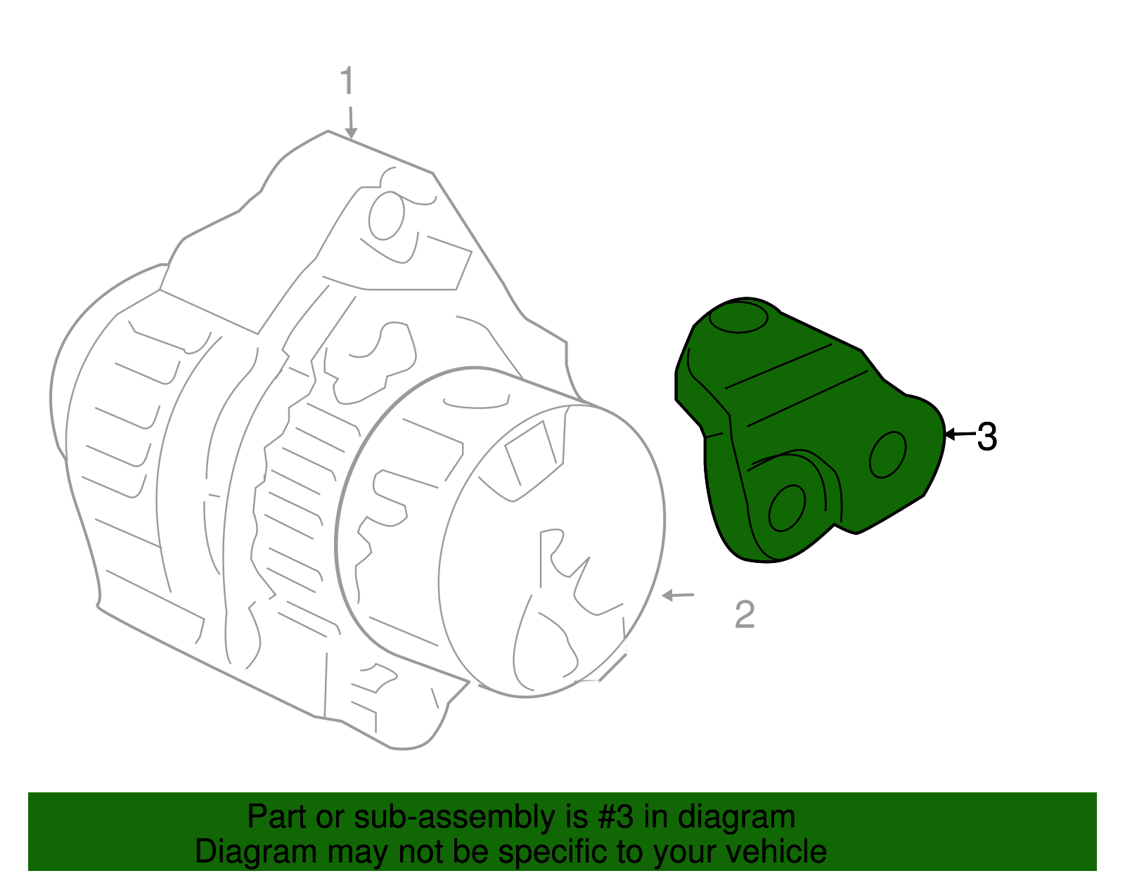 OEM 2003-2007 Honda Alternator Stay 31113-RCA-A00 | Honda Automotive Parts