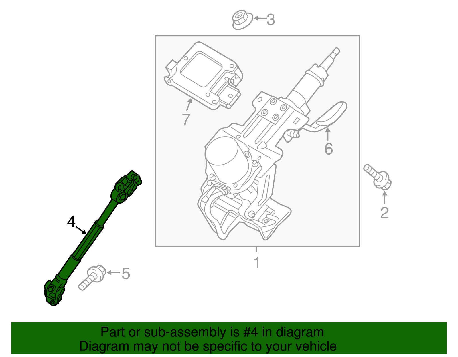 56400-2S200 - Steering Shaft 2010-2011 Hyundai Tucson | AutoNation Parts