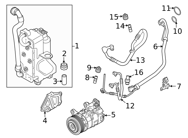 64-53-6-847-989 - Condenser - 2019-2021 BMW | Buy BMW Parts Now